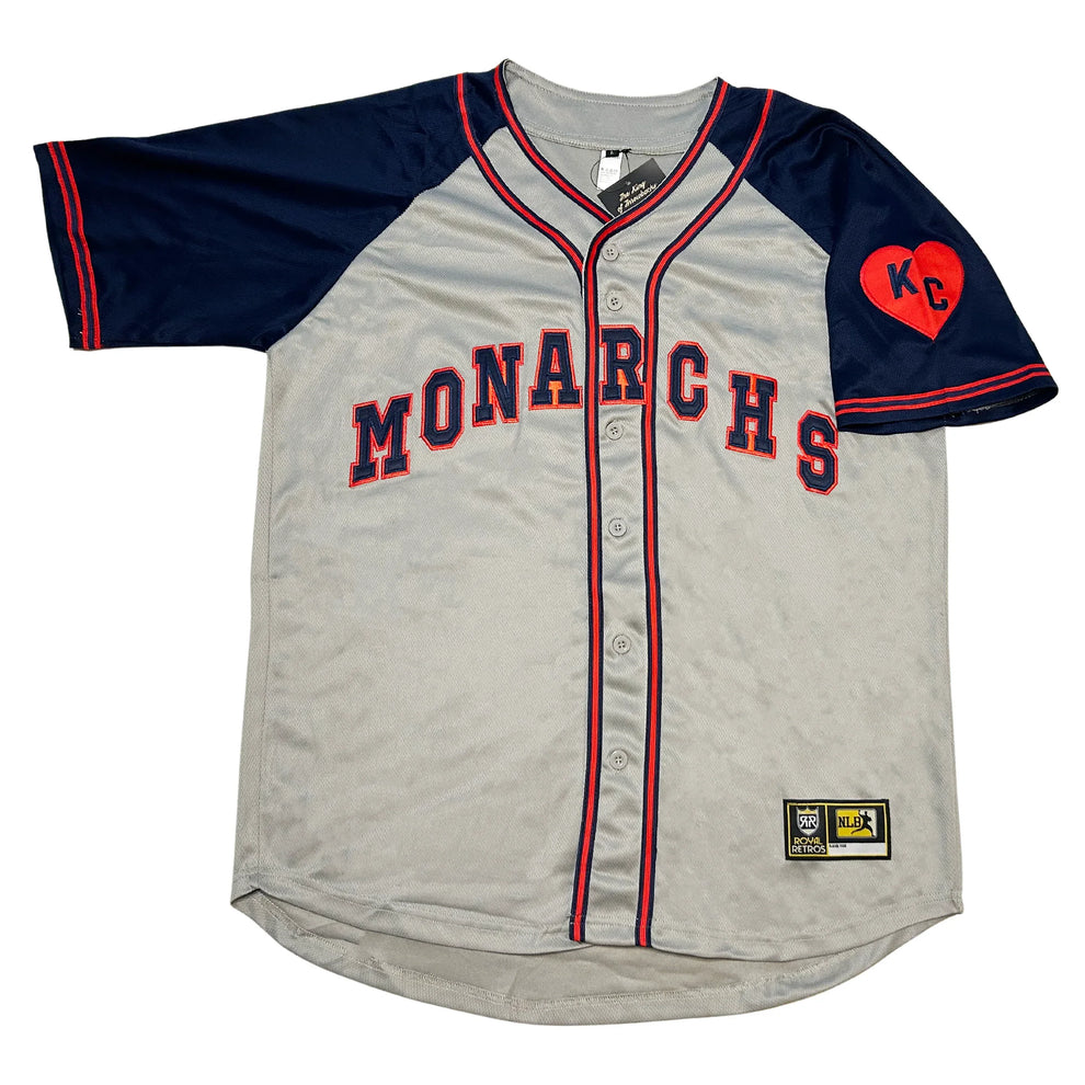 Monarchs Block Letters NLB Jersey | NLB | Royal Retros