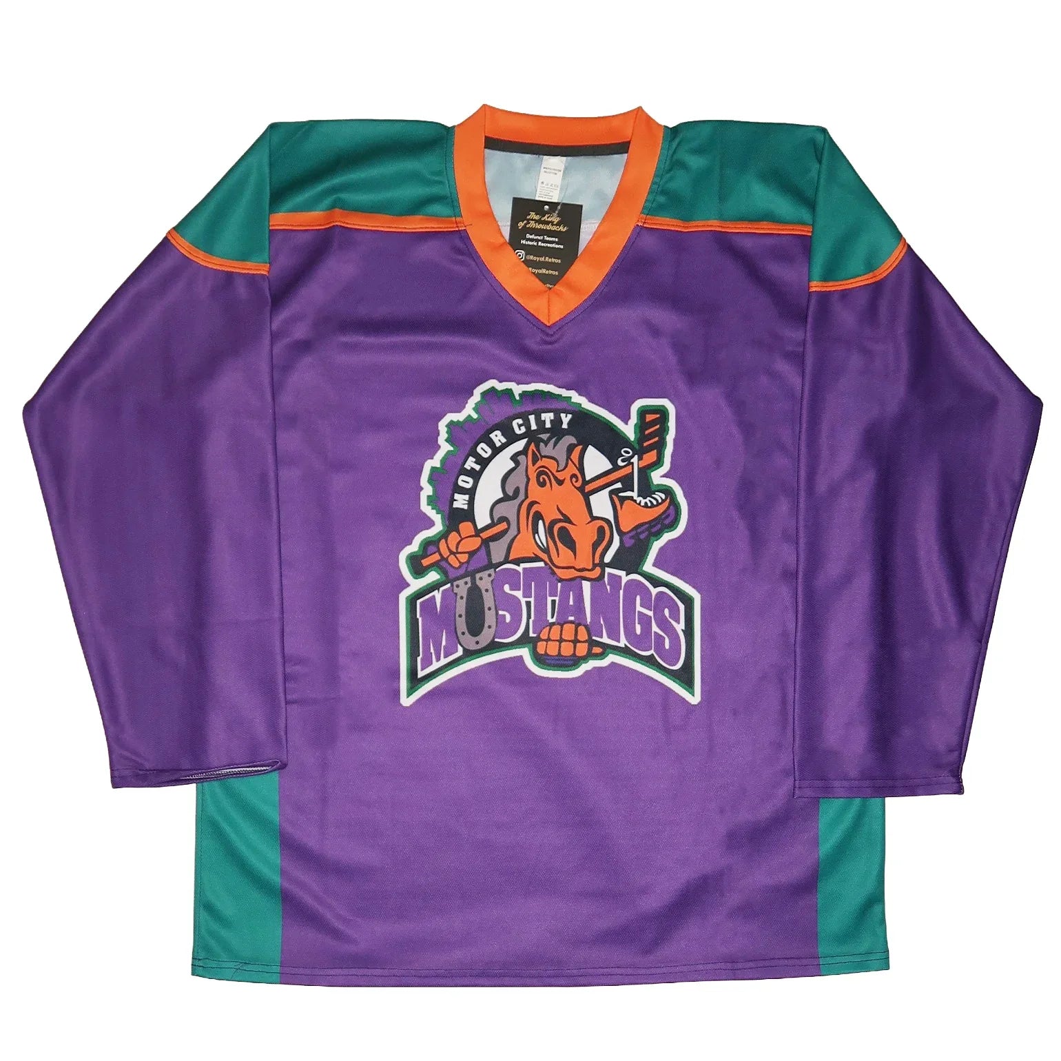 Detroit Motor City Mustangs Jersey | Roller Hockey | Royal Retros