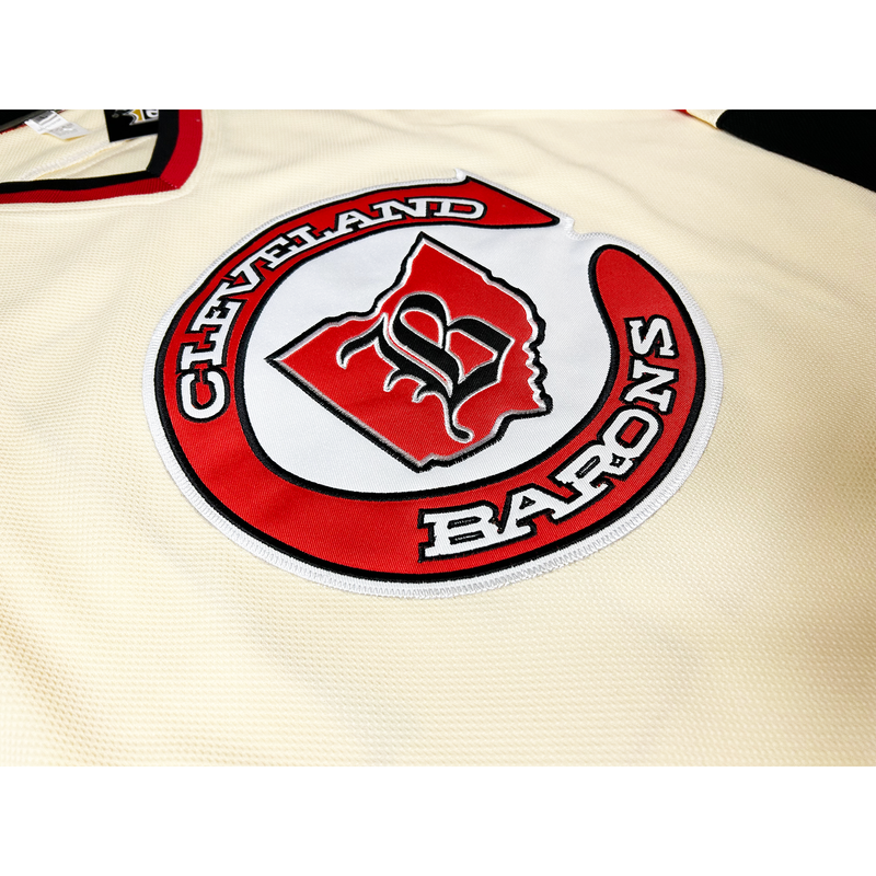 Cleveland Barons Cream Collection Jersey – Royal Retros
